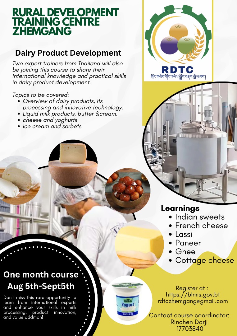 Dairy Production Training at Rural Development Training Centre ...