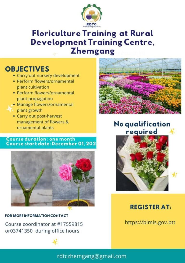 21st November 2025- 𝐓𝐫𝐚𝐢𝐧𝐢𝐧𝐠 𝐀𝐧𝐧𝐨𝐮𝐧𝐜𝐞𝐦𝐞𝐧𝐭 𝐚𝐭 RDTC-Zhemgang – RDTC ...